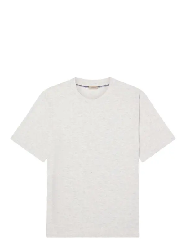 Zimmerli Lyocell-blend Jersey Pyjama T-shirt - Neutrals