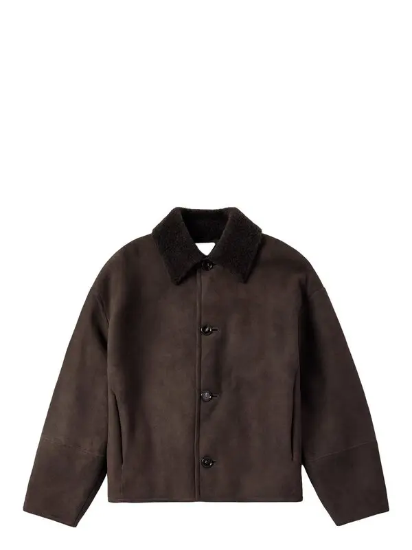 Bottega Veneta Shearling Blouson Jacket - Brown