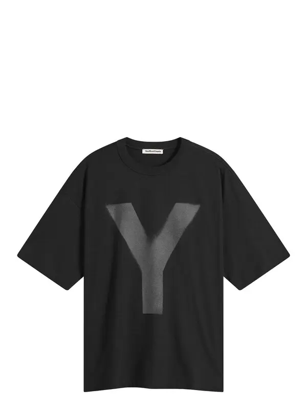 You Must Create Triple Y Print T-shirt - Black