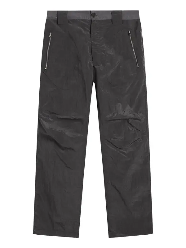 RANRA Wilder Shiny Nylon Cargo Pants - Peat
