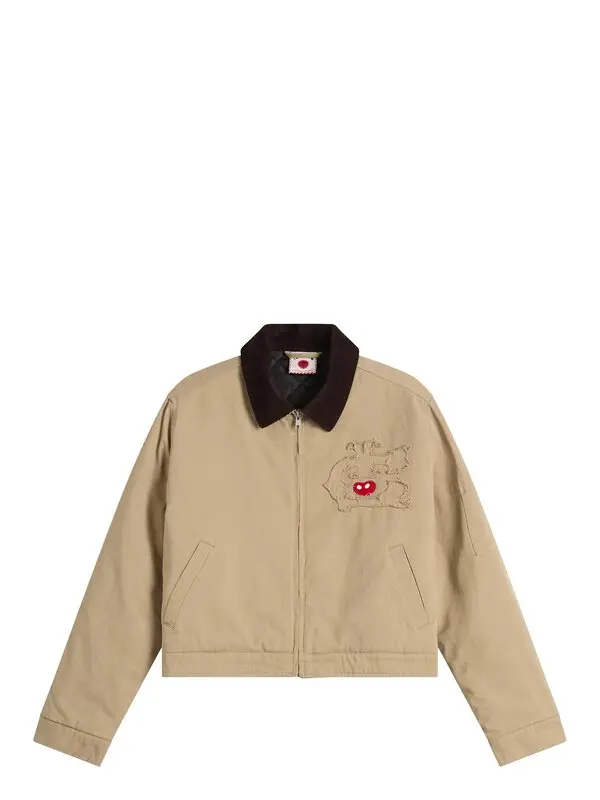 ICECREAM Team Ic Cropped Work Jacket - Beige