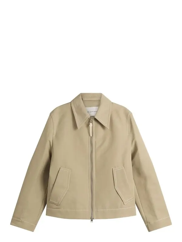 Ami Zipped Jacket - Beige Taupe