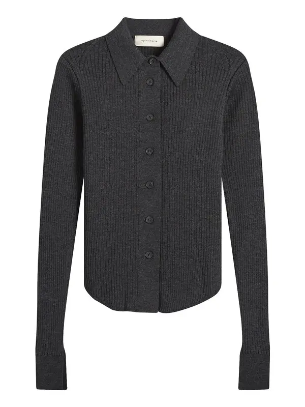 MFPEN Knitted Rib Shirt - Washed Graphite