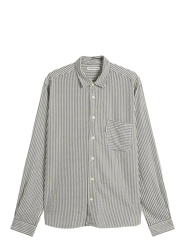 You Must Create Seersucker Stripe Curtis Shirt - Multi