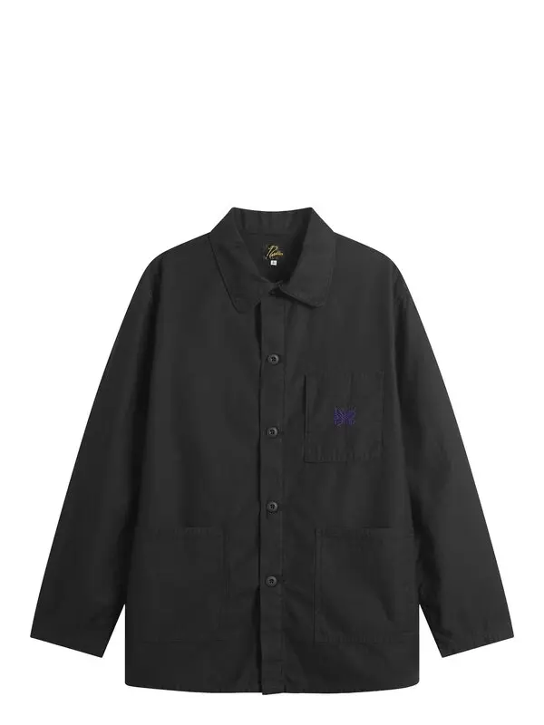 Needles Reversed Sateen Coverall Jacket - Black