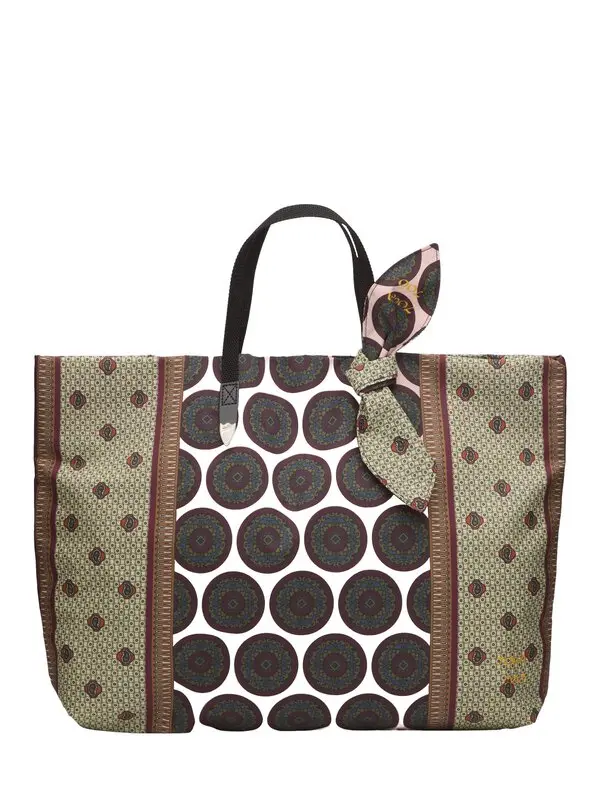 Toga Print Tote Bag - Light Pink