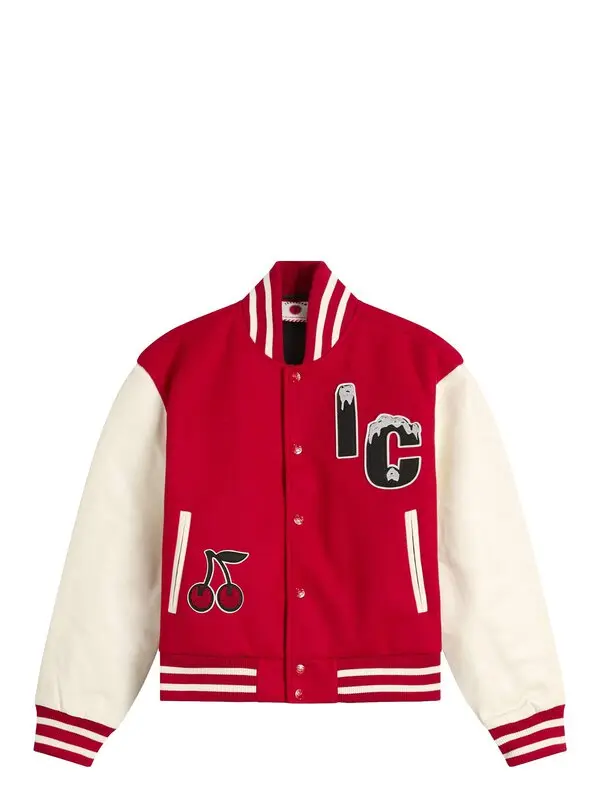 ICECREAM Cherry Varsity Jacket - Red