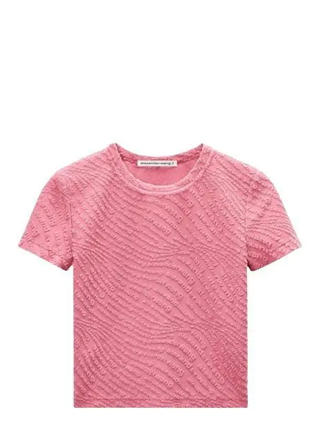 Alexander Wang Jacquard Logo Baby Tee - Lotus