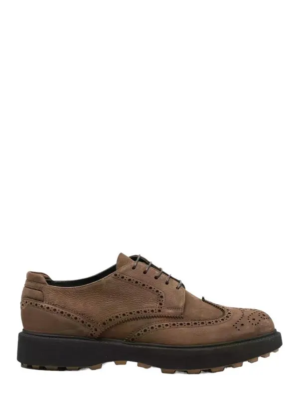 FABI Brogue Derby Shoes - Brown