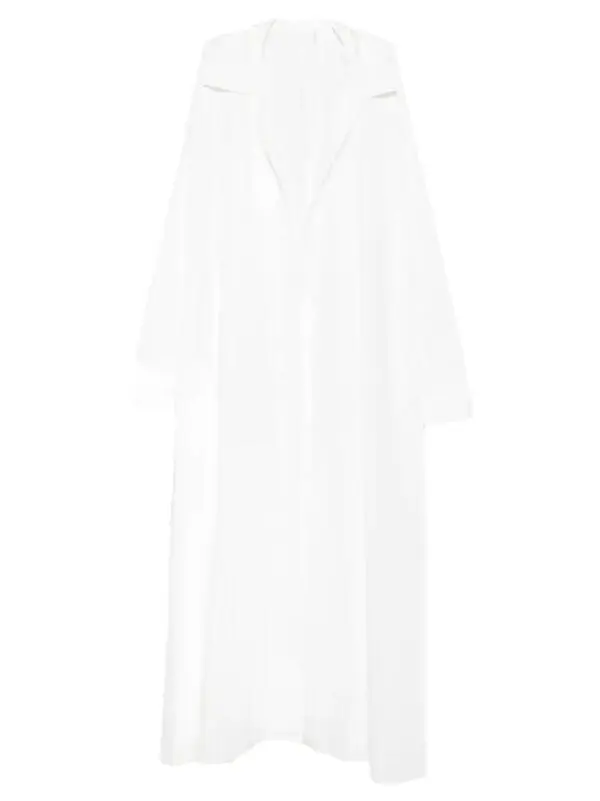 Norma Kamali Long-sleeve Midi Dress - White