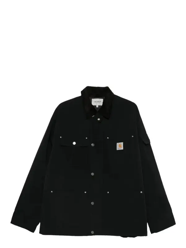 Carhartt Work In Progress Clapton Corduroy-collar Pocket Jacket - Black