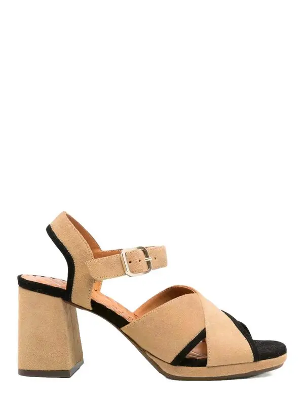 Chie Mihara Oendi Criss-cross Strap Sandals - Neutrals