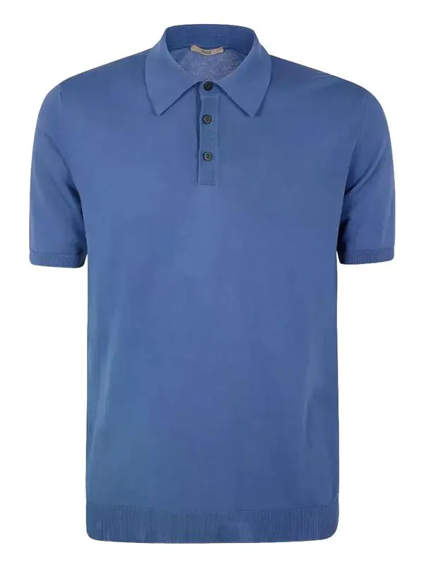 ROBERTO COLLINA Short-sleeve Polo Shirt - Blue