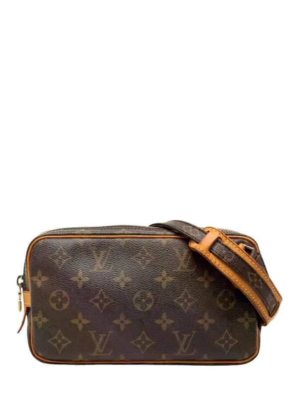 LOUIS VUITTON 2004 Monogram Pochette Marly Bandouliere - Brown