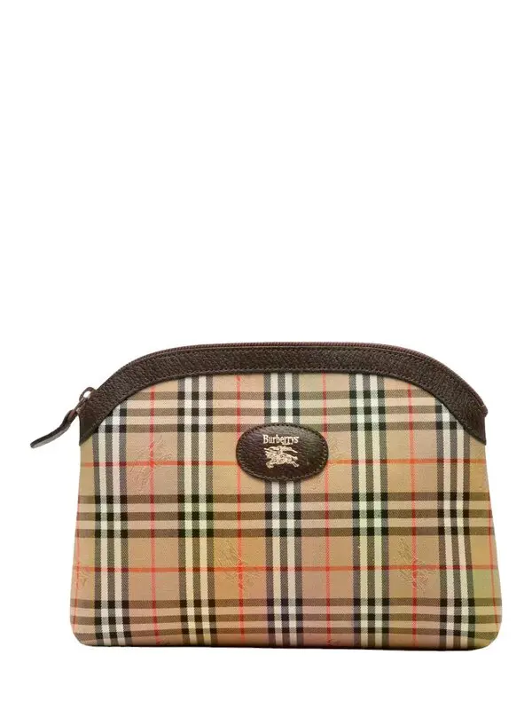 Burberry 20th Century Haymarket Check Clutch - Brown
