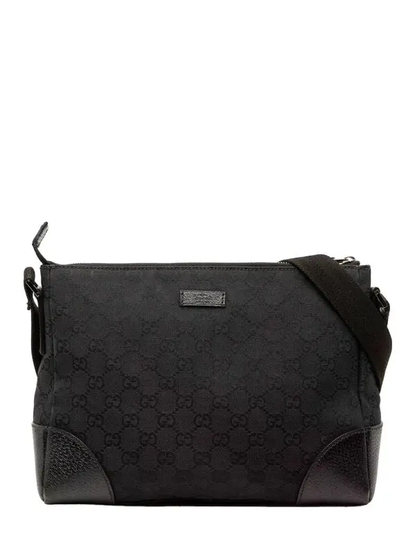 Gucci Gg Canvas Crossbody Bag - Black