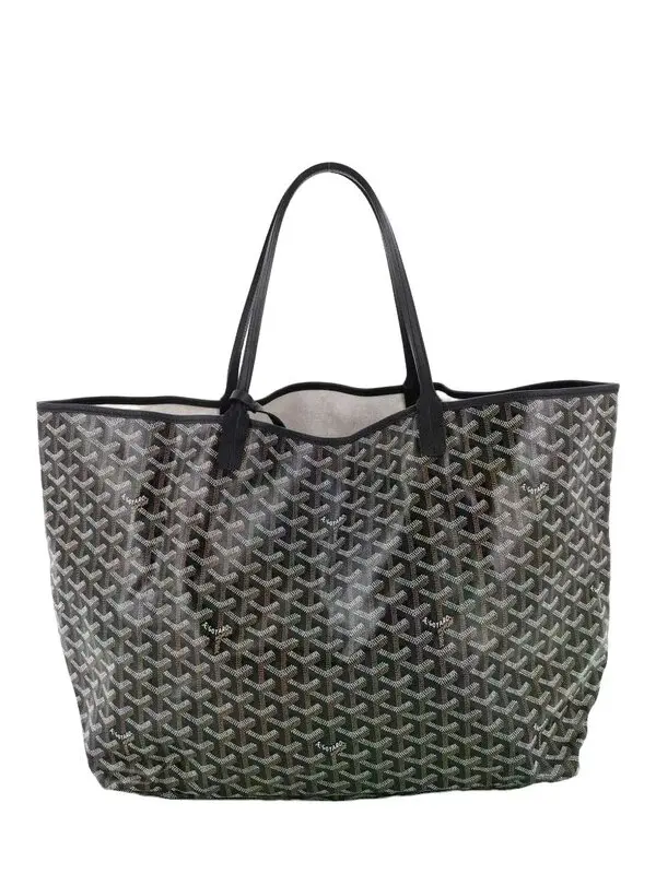 Goyard Saint Louis Coated Canvas Gm Tote Bag - Black