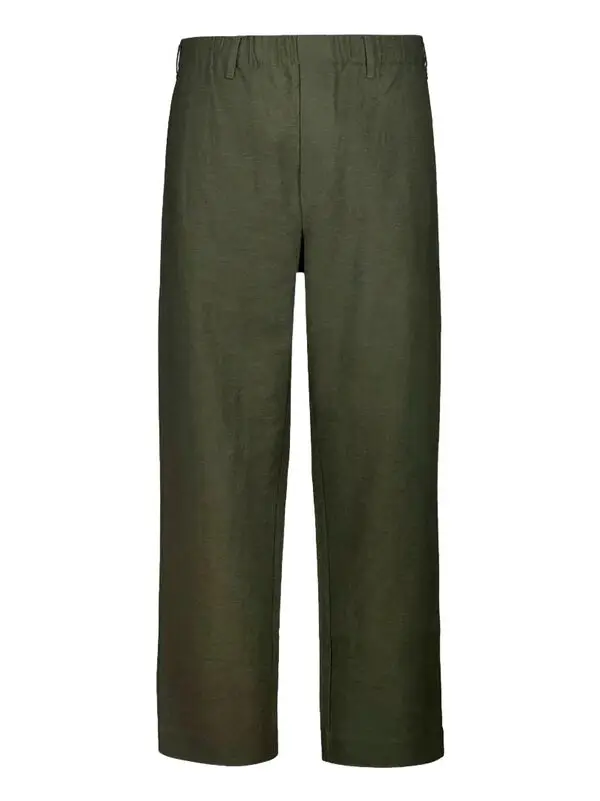 Commas Elasticated-waistband Trousers - Green