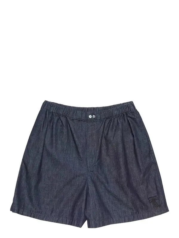 Acne Studios Embroidered-detail Shorts - Blue