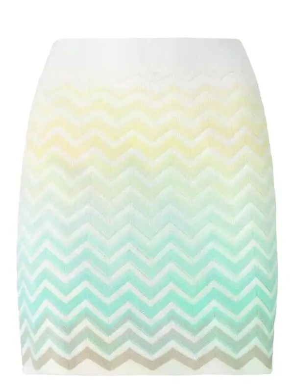 Missoni Chevron Knit Skirt - Neutrals