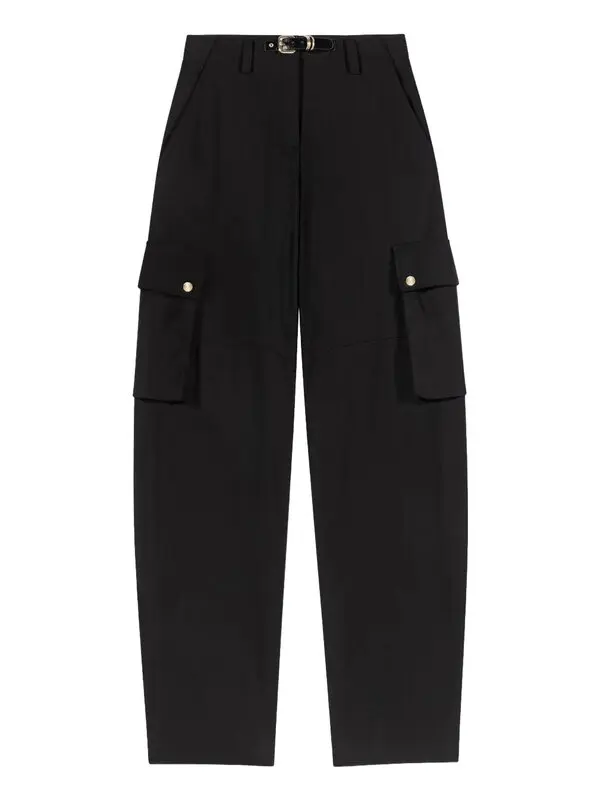 Maje Buckled Cargo Pants - Black