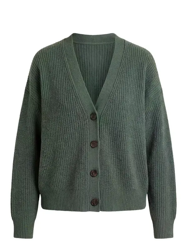 Jenni Kayne Ribbed Button Cardigan - Green