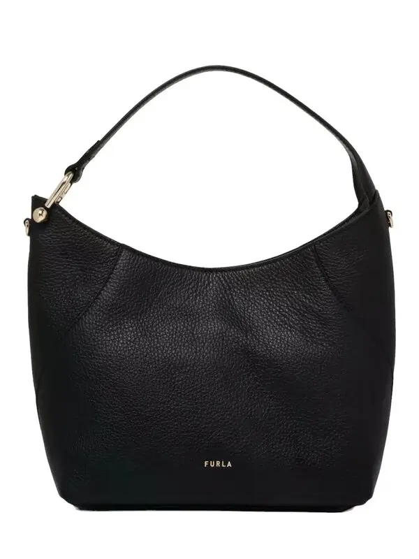 Furla Leather Shoulder Bag - Black