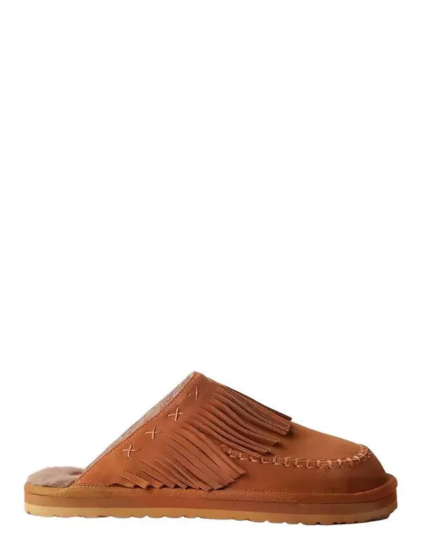 Free People Fringe Mules - Brown