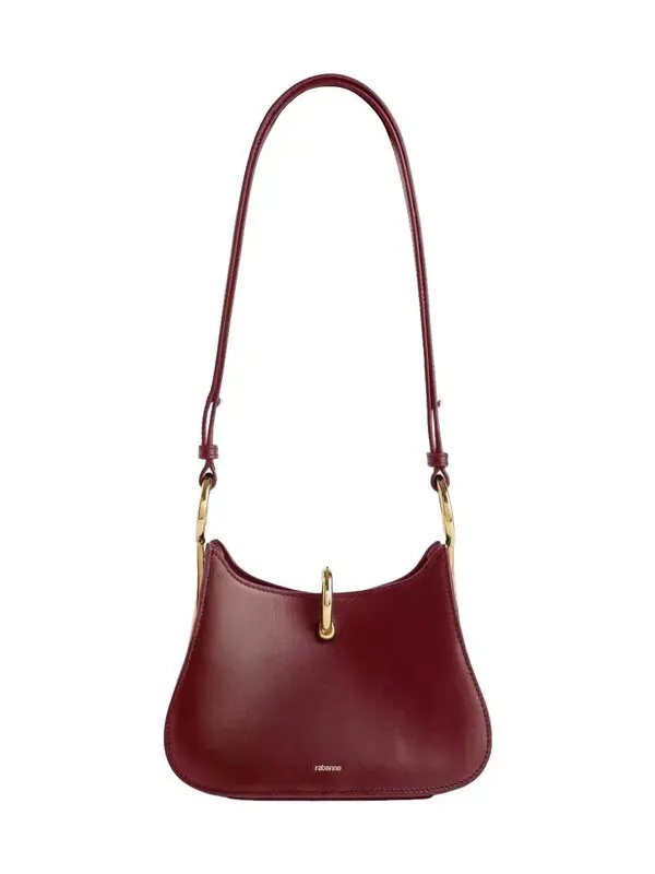 Rabanne Small Ring Shoulder Bag - Red