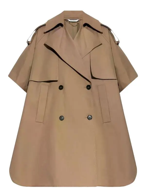 Max Mara Buttoned Cape Coat - Neutrals