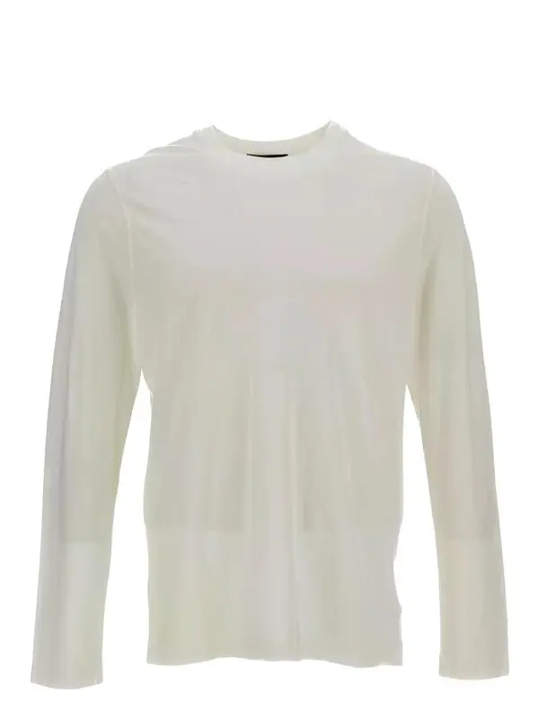 ZANONE Long-sleeved Crew Neck T-shirt - White