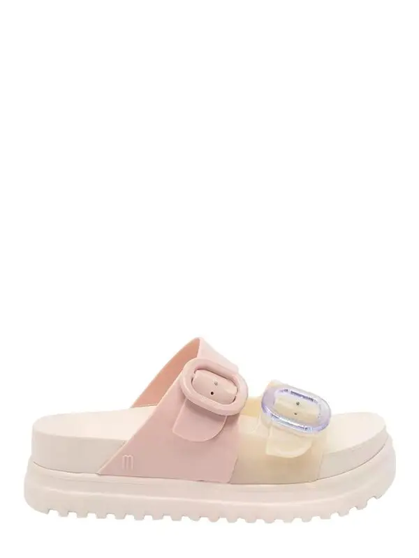 Melissa Cozy Buckled Platform Sandals - Pink