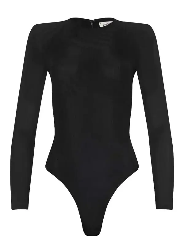L'Agence Trista Long-sleeve Bodysuit - Black
