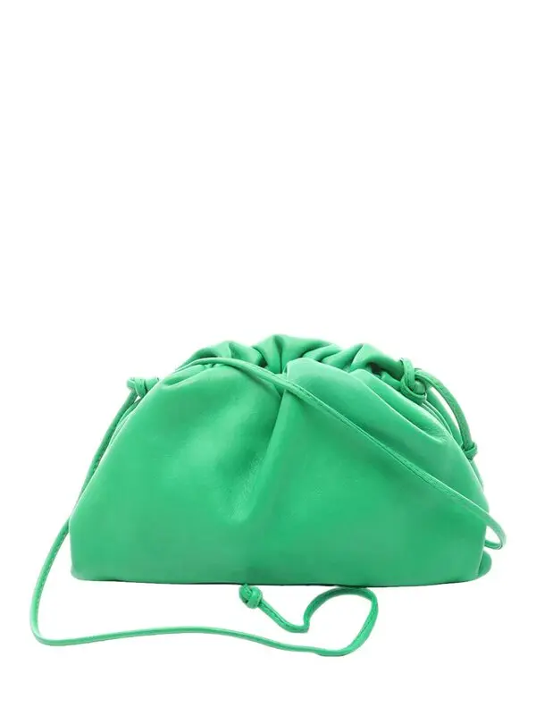 Bottega Veneta 2012-2026 Lambskin The Mini Pouch Crossbody Bag - Green