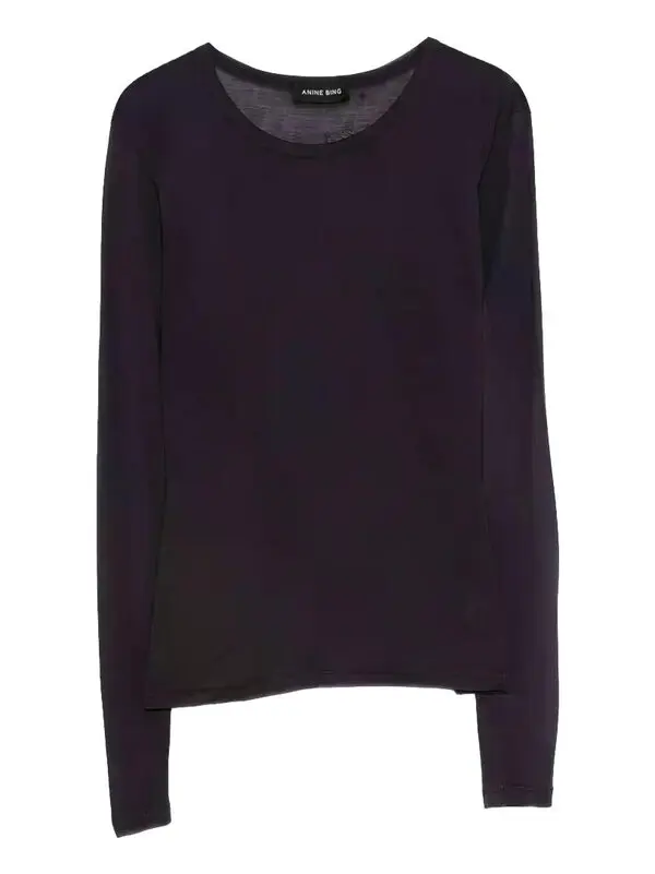 ANINE BING Sylvie Long Sleeve Knitwear - Purple
