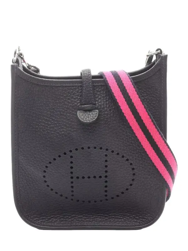 Hermès 2024 Clemence Evelyne Tpm Crossbody Bag - Black