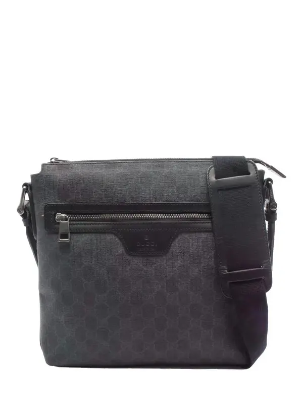 Gucci Gg Supreme Crossbody Bag - Black