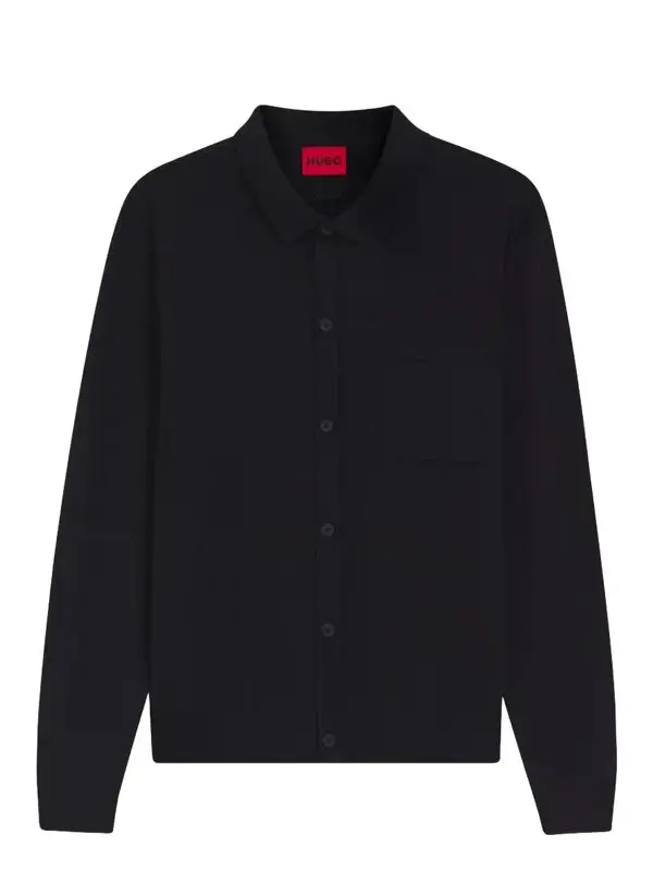 Hugo Front-pocket Cardigan - Blue