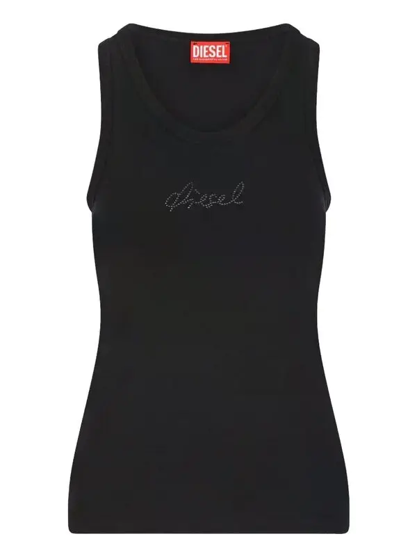 DIESEL Crystal Embellished Tank Top - Black