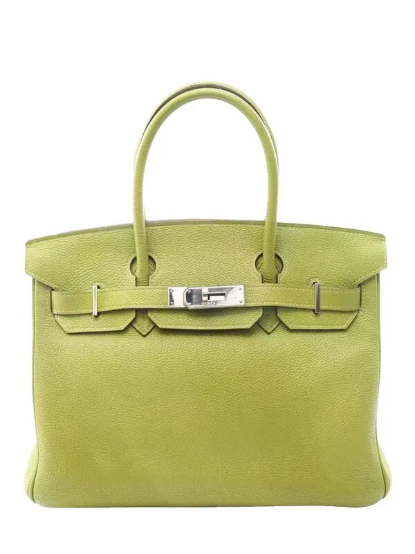 Hermès 2005 Clemence Birkin 30 Handbag - Green