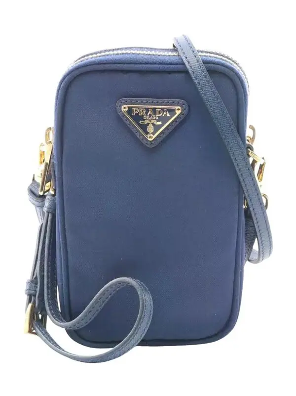 Prada 2000-2013 Tessuto Crossbody Bag - Blue