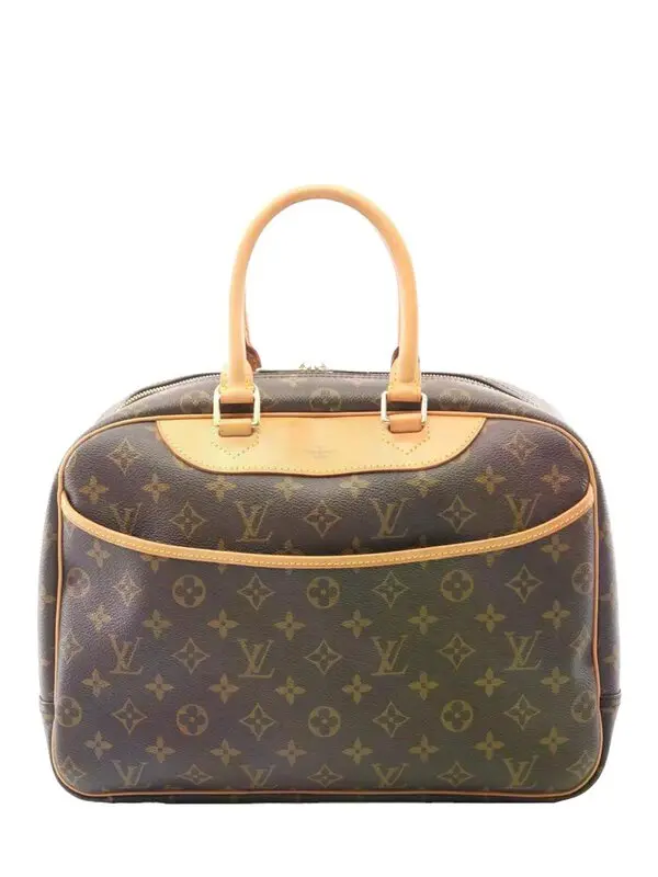 LOUIS VUITTON 1998 Monogram Deauville Handbag - Brown