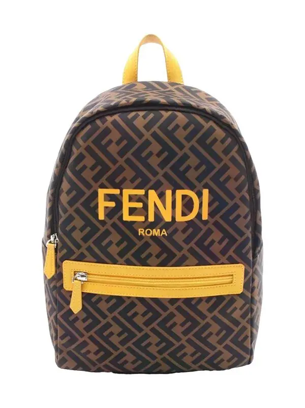 Fendi 2010-2026 Nylon Zucca Backpack - Brown