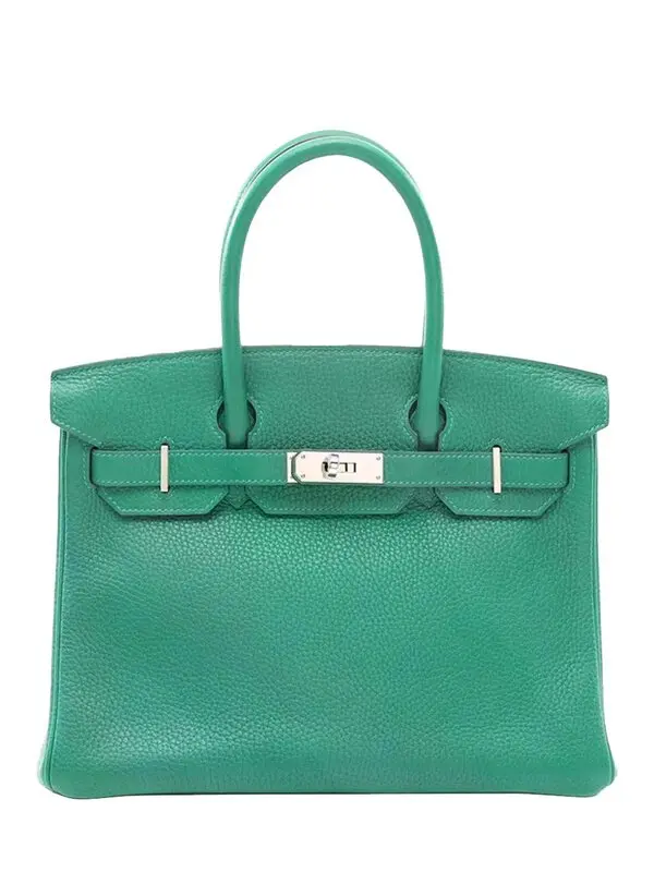 Hermès 2018 Clemence Birkin 30 Handbag - Green