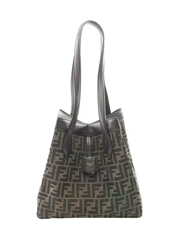 Fendi 2000-2010 Zucca Canvas Medium Origami Tote Bag - Brown