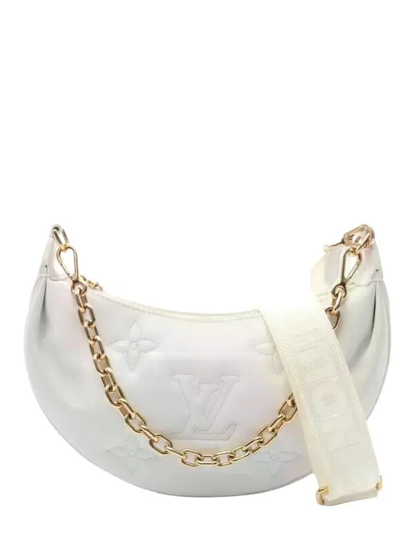 LOUIS VUITTON 2010-2026 Leather Bubblegram Over The Moon Satchel Handbag - White