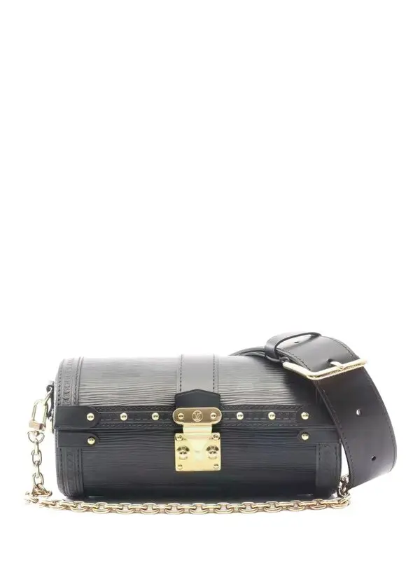 LOUIS VUITTON Epi Papillon Trunk Shoulder Bag - Black