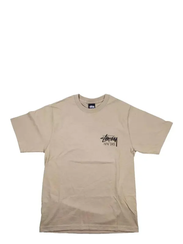StÜssy Logo-print T-shirt - Neutrals