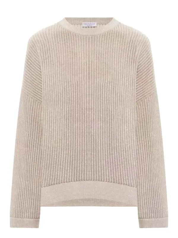 Brunello Cucinelli Ribbed Knit Sweater - Neutrals