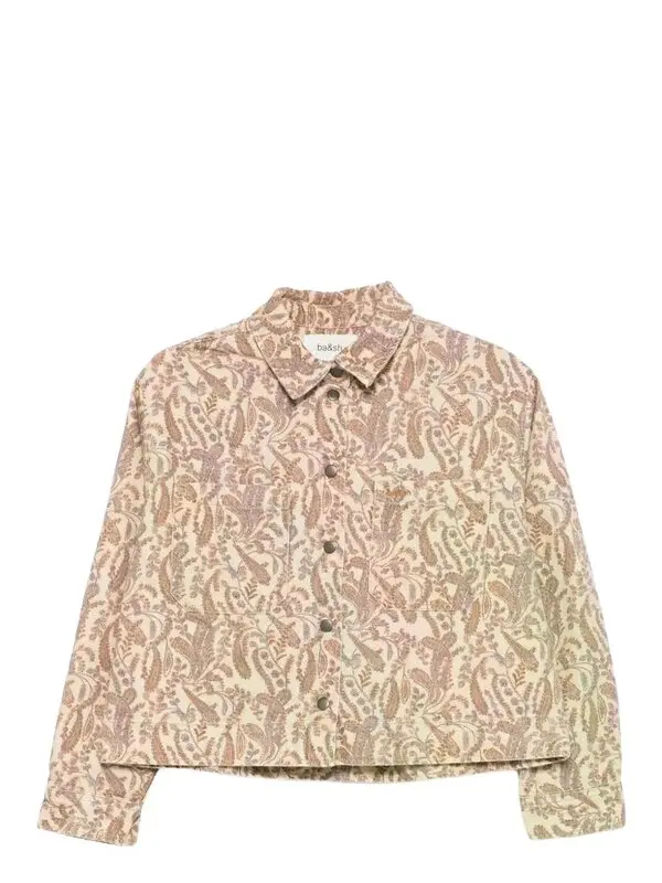 Ba&sh Tullia Paisley Cotton Jacket - Neutrals